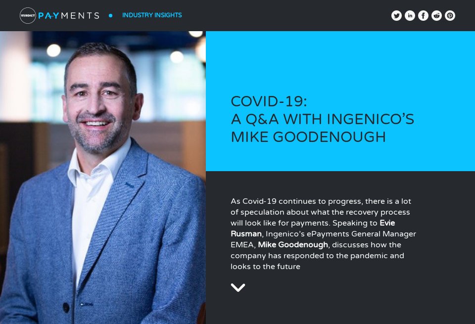 Covid-19: A Q&A with Ingenico’s Mike Goodenough - Verdict Payments ...